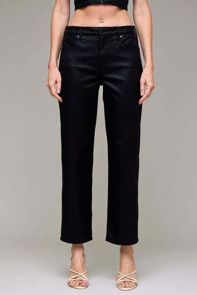 [TRACEY] Coated Clean 28" Inseam High Rise Straight – HIDDEN JEANS