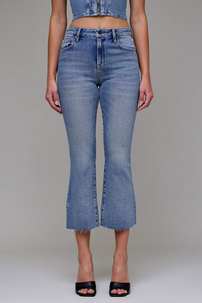 [RYAN] Medium Light Cropped Stretch 25" Inseam Bootcut – HIDDEN JEANS